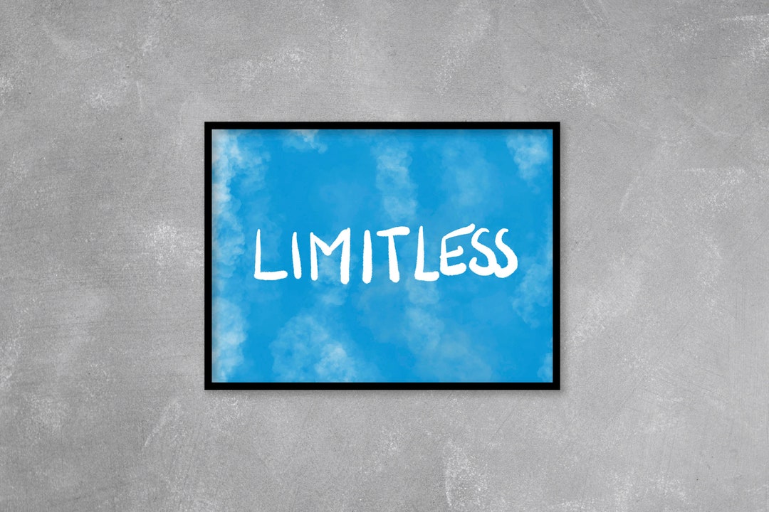 Poster DIGITAL PRODUCT Instant Download Limitless - Etsy