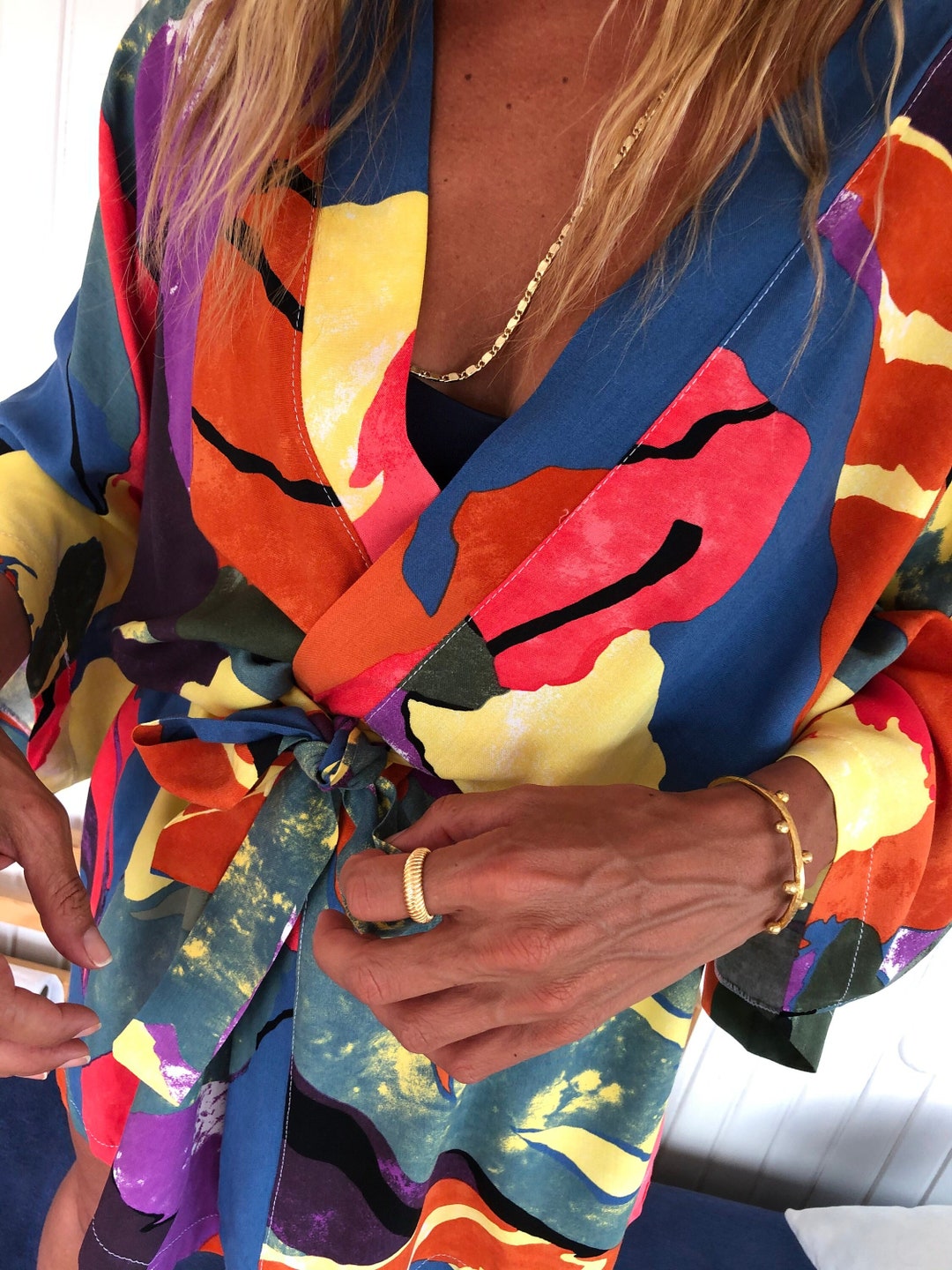 COTTON KIMONO JACKET Haori Jacket, Yukata Women, Kimono Dressing Gown ...