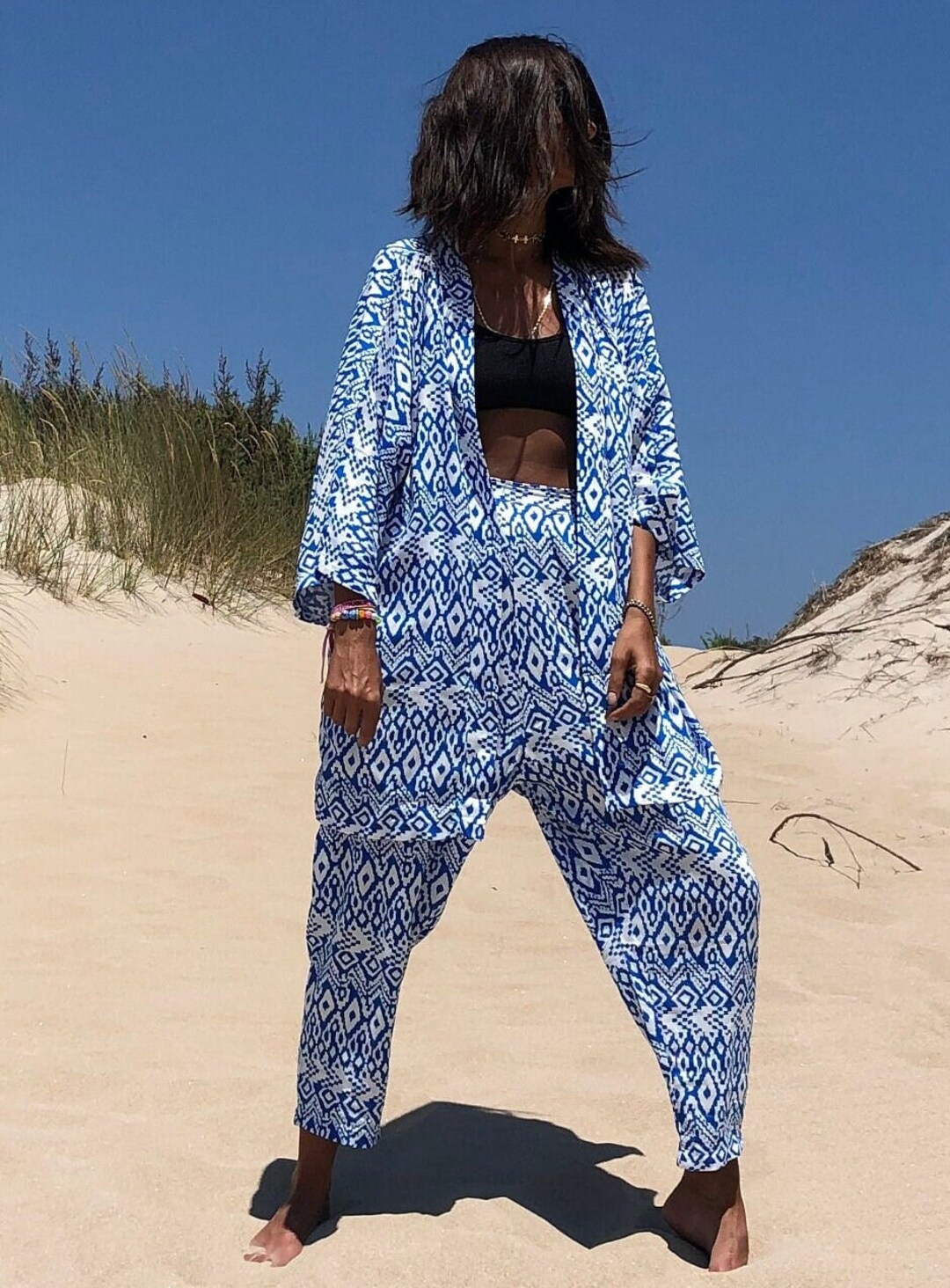 COTTON KIMONO JACKET Haori Jacket, Yukata Women, Kimono Dressing Gown ...