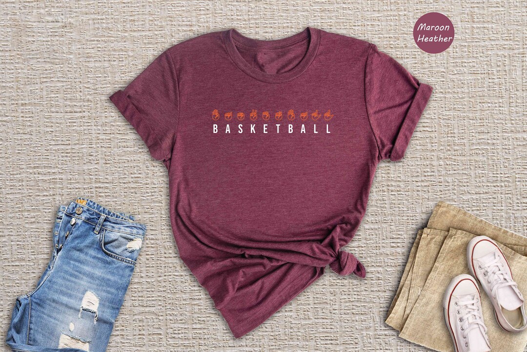 Sign Language Shirt ASL Shirt Sign Language Gift Basketball - Etsy