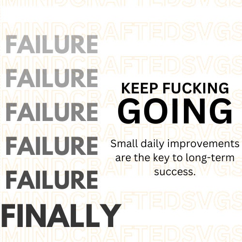 Failure to Finally Motivational Svg, Mental Health Svg, Mental Health ...