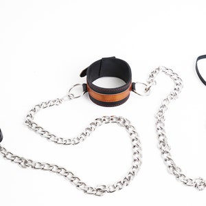 Black and Gold Leather Body Restraint - Etsy