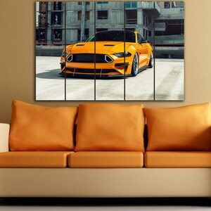 Canvas Ford Mustang Ford Mustang Ford Poster Canvas Car Print Ford Wall ...