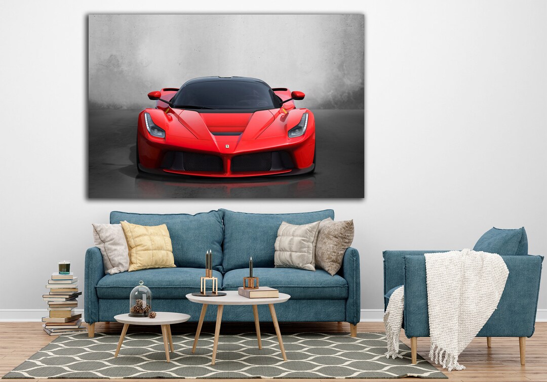 Ferrari Art Canvas Ferrari Print Ferrari Canvas Extra Large Wall Art ...