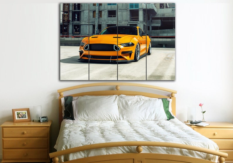 Canvas Ford Mustang Ford Mustang Ford Poster Canvas Car Print Ford Wall ...
