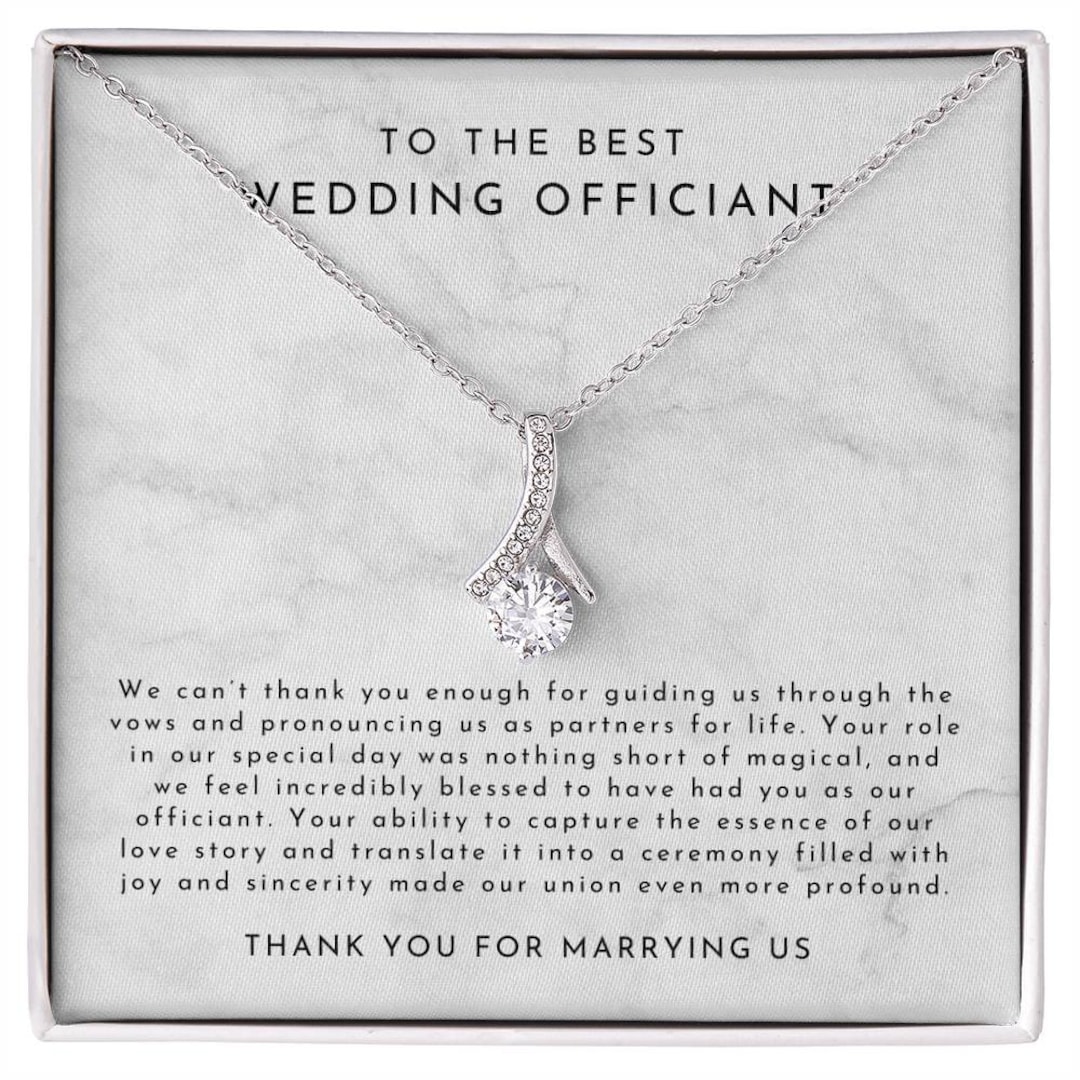 Wedding Officiant Gift, to Our Wedding Officiant, Officiant Gift Ideas ...