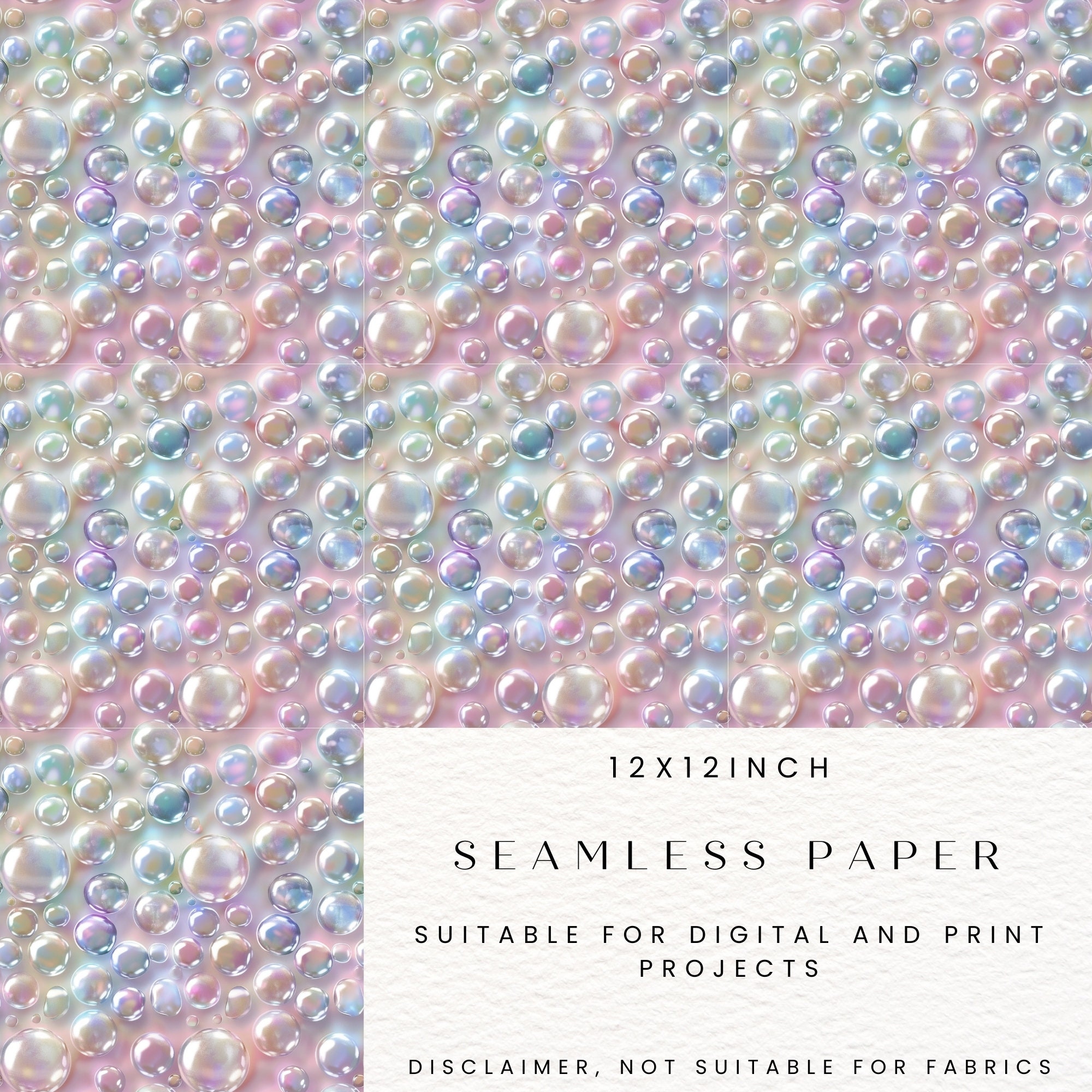 Iridescent Pearl Seamless Digital Paper, Digital Paper, Seamless Paper ...