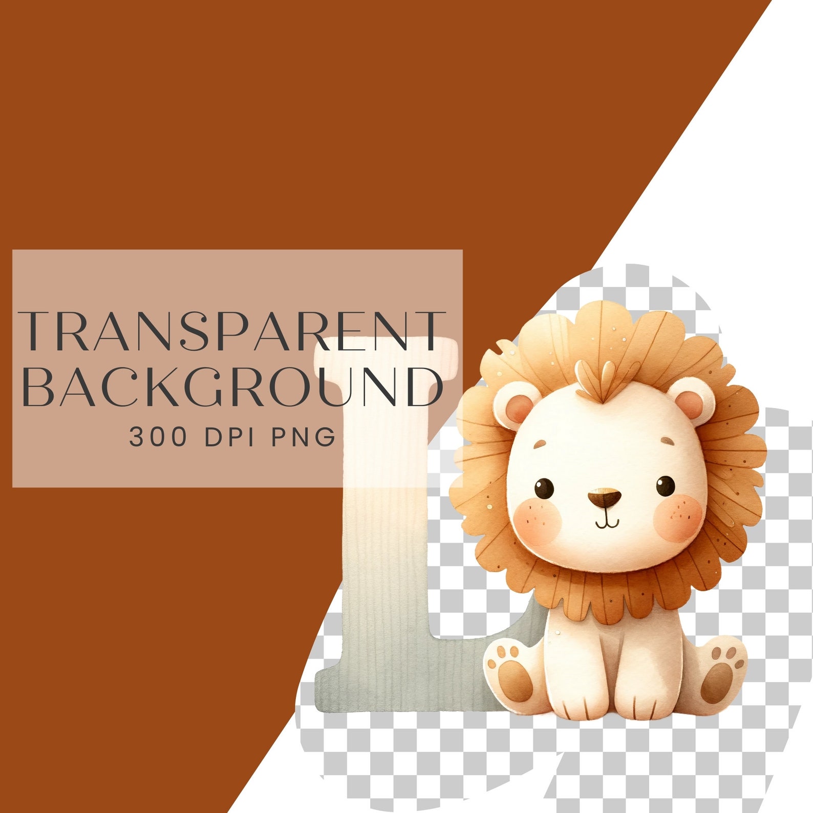 Lion Alphabet Clipart, Baby Boy Girl Shower Gift, Nursery Child Room ...