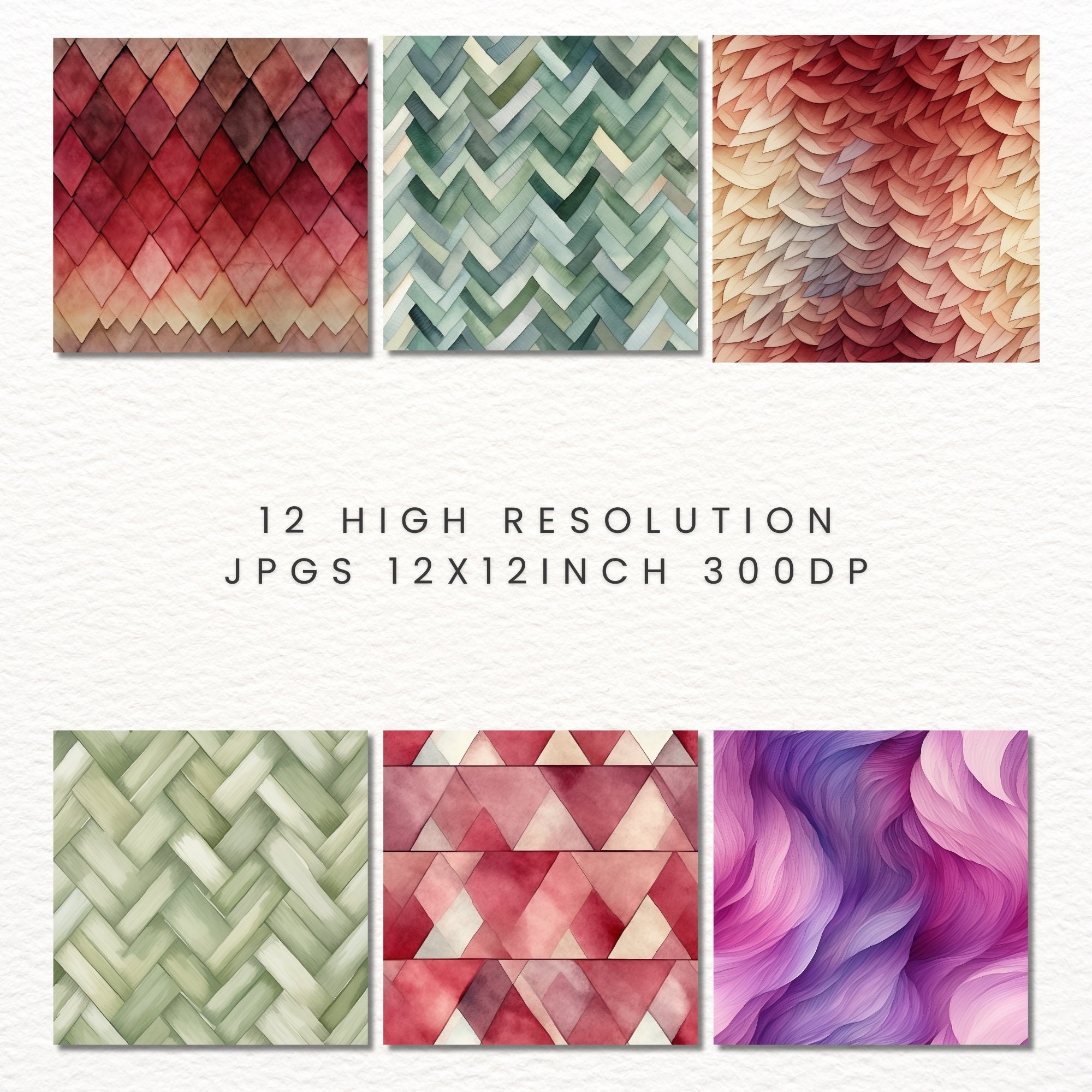 Mix Watercolor Digital Paper, Abstract Pastel Wedding Scrapbook Paper ...