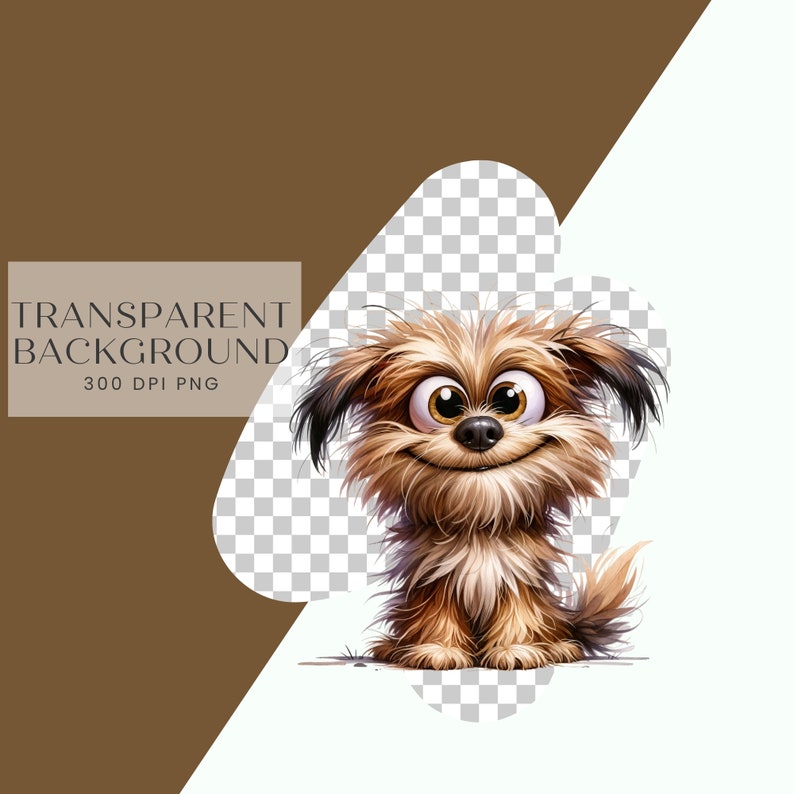 Crazy Dog Clipart, Funny Digital Clip Art Pack, Cute Doggy, Instant ...