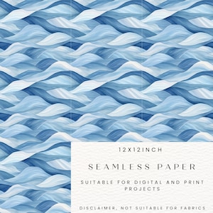 Blue Watercolor Digital Paper, Abstract Pastel Wedding Scrapbook Paper ...