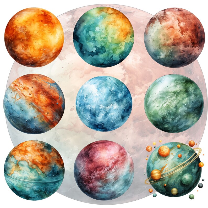 Cute Outer Space Clipart With Little Astronauts and Spaceships ...