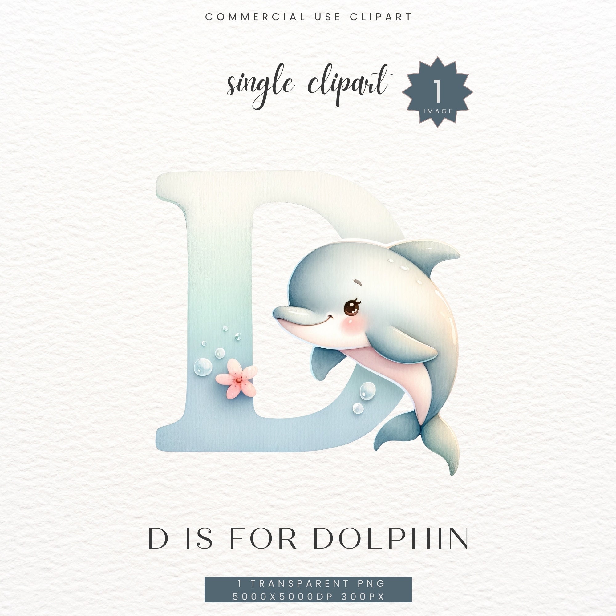 Dolphin Alphabet Clipart, Baby Boy Girl Shower Gift, Aqua Nursery Child ...