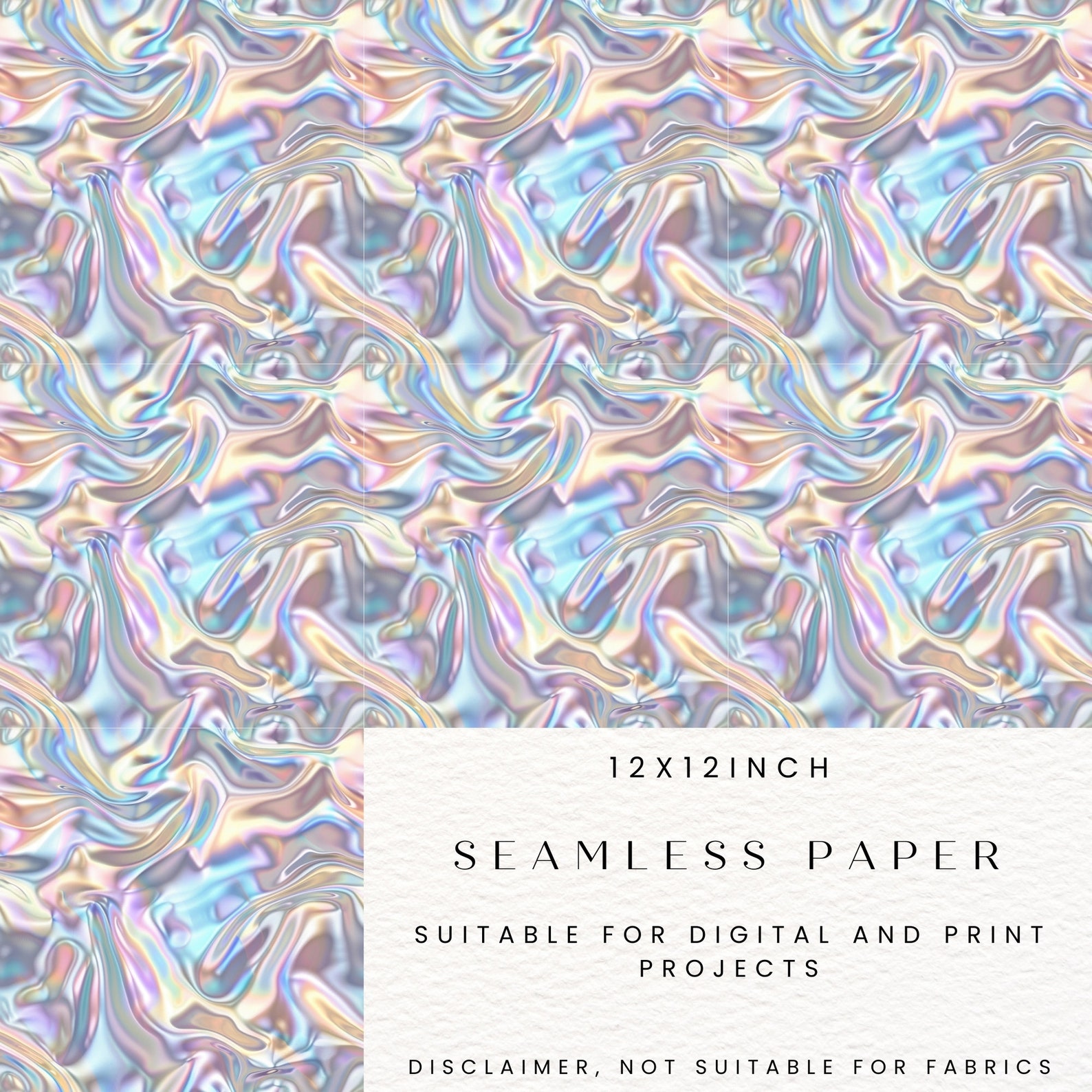 Iridescent Pearl Seamless Digital Paper, Digital Paper, Seamless Paper ...