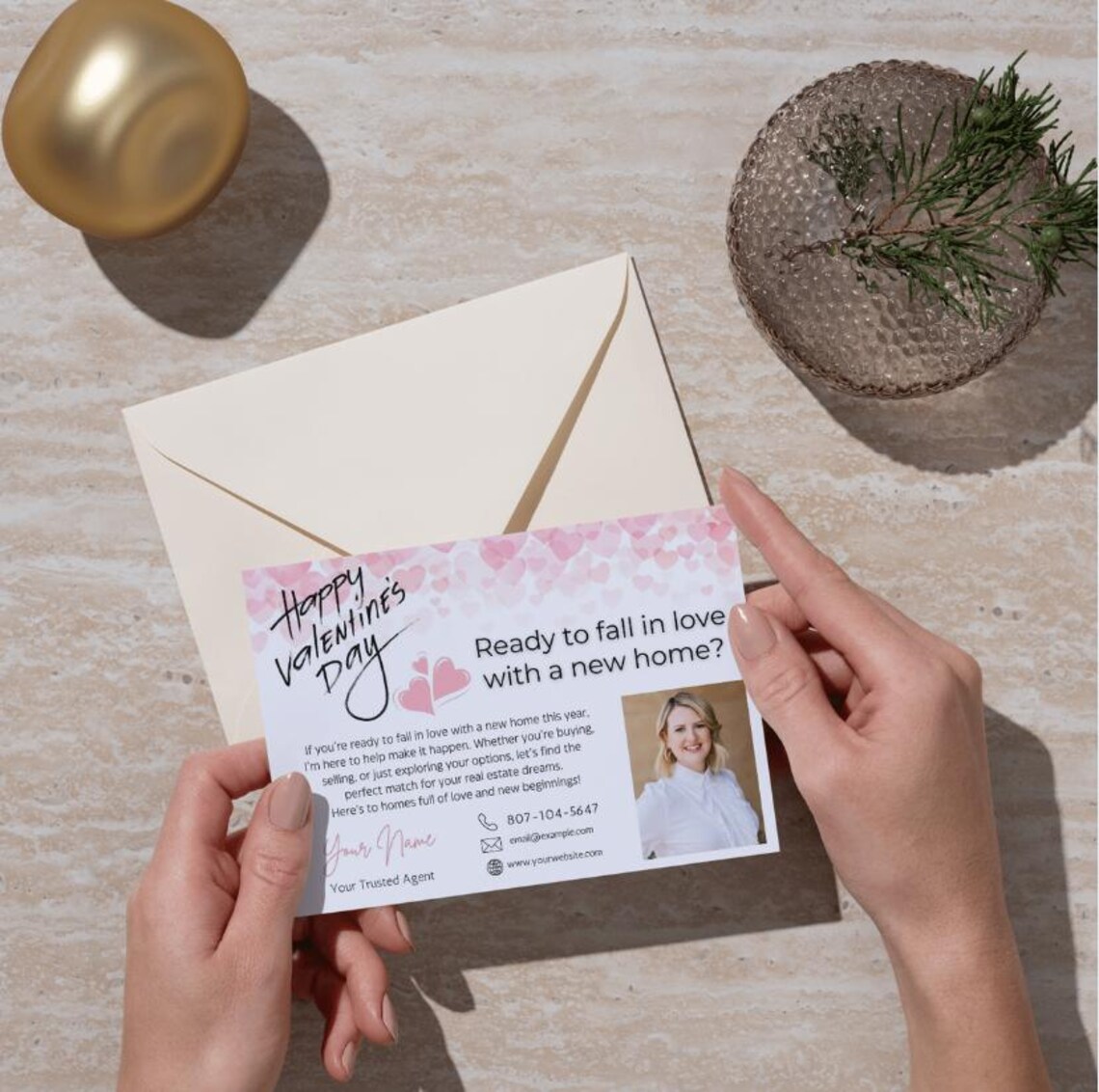 Real Estate Valentine Card Template: Realtor Client Marketing (digital ...