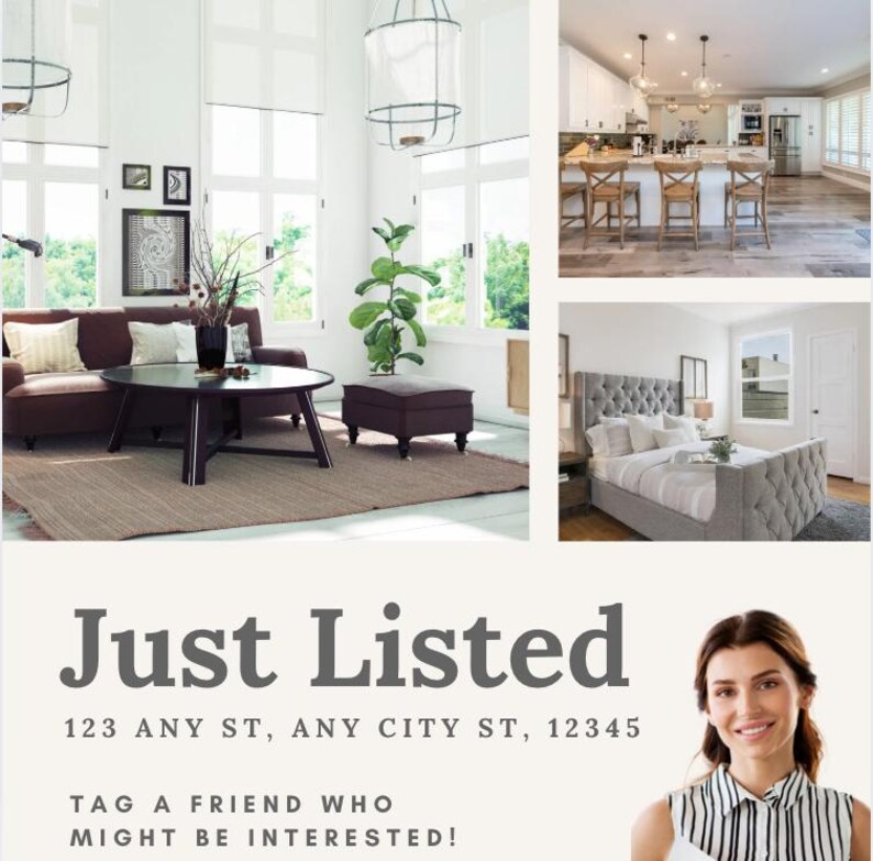 30 Real Estate Social Media Posts Templates for Realtors Content for ...