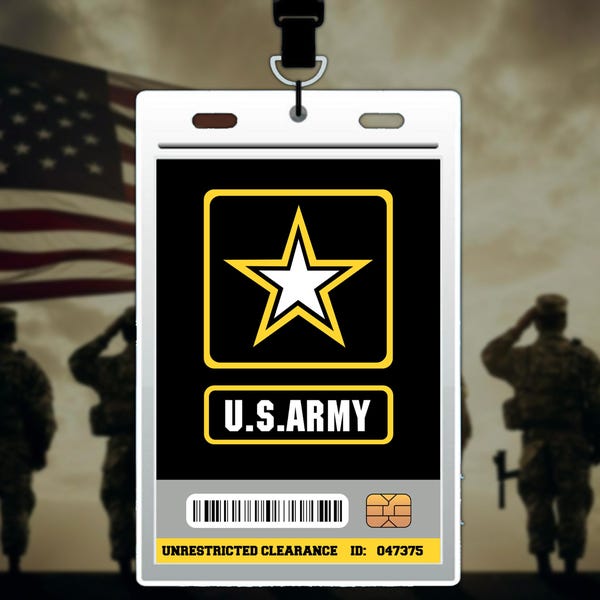 Army Id Card - Etsy