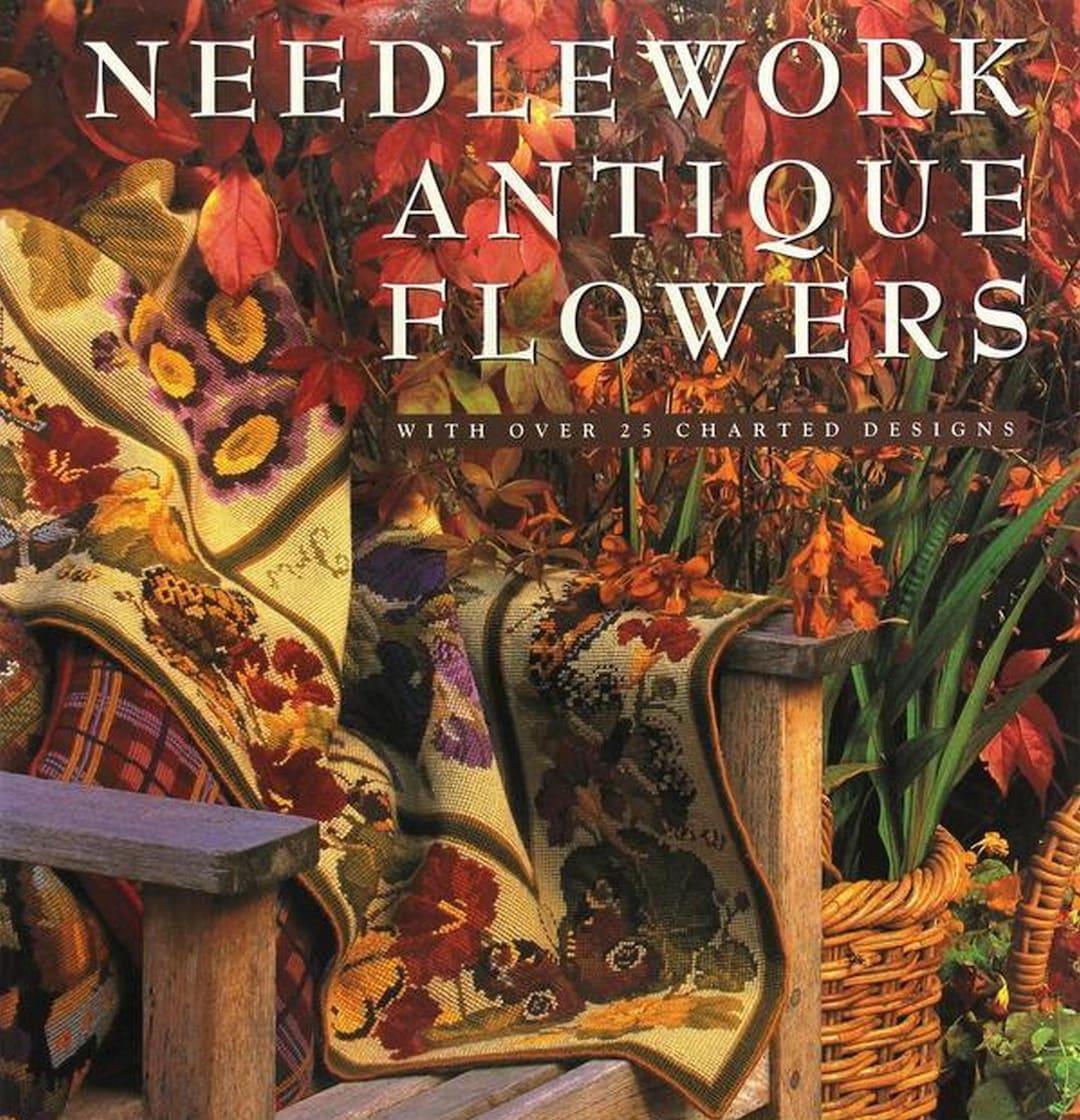 25 Floral Needlework Projects Victorian Needlework Pdf Vintage Cross ...