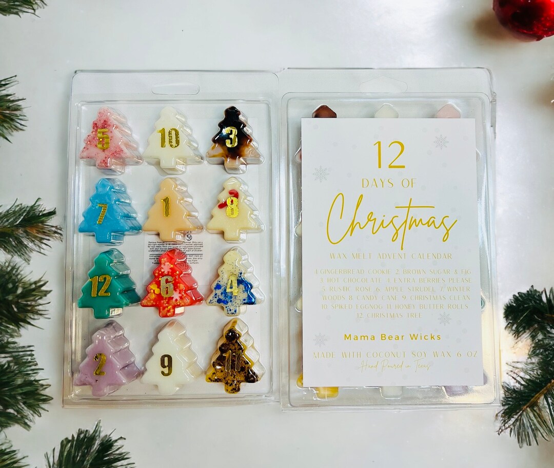 12 Days of Christmas Wax Melts Advent Calendar Christmas - Etsy Australia