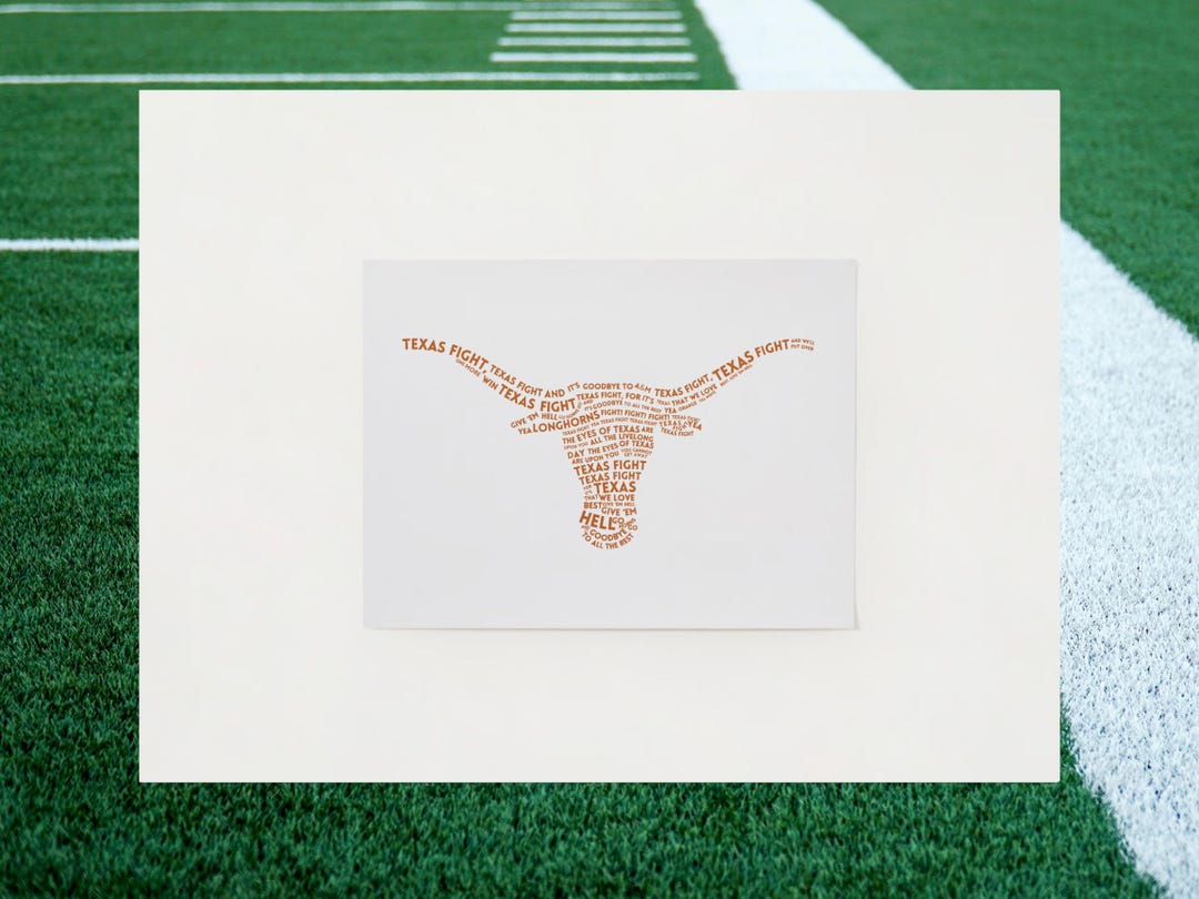 Texas Fight Song - Longhorn - Etsy