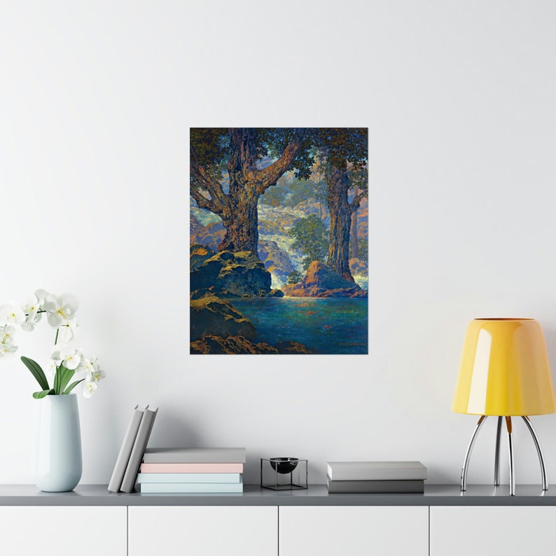 Maxfield Parrish Art Print, Cascades, Quiet Solitude, 1959, Famous ...