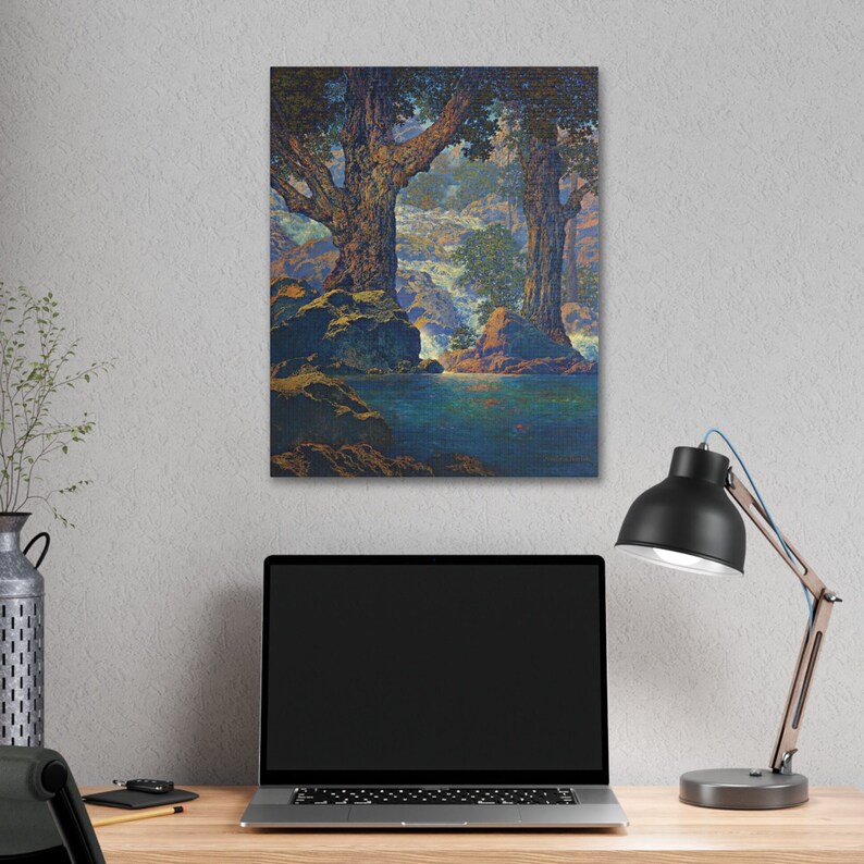 Maxfield Parrish Art Print, Cascades, Quiet Solitude, 1959, Famous ...