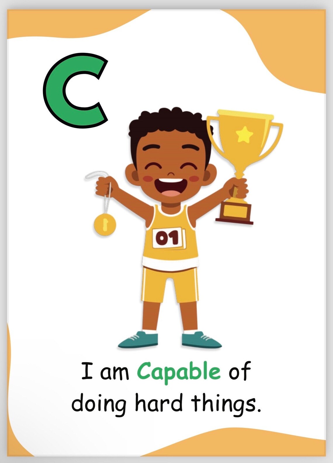 Affirmation Alphabet Flashcards - Etsy