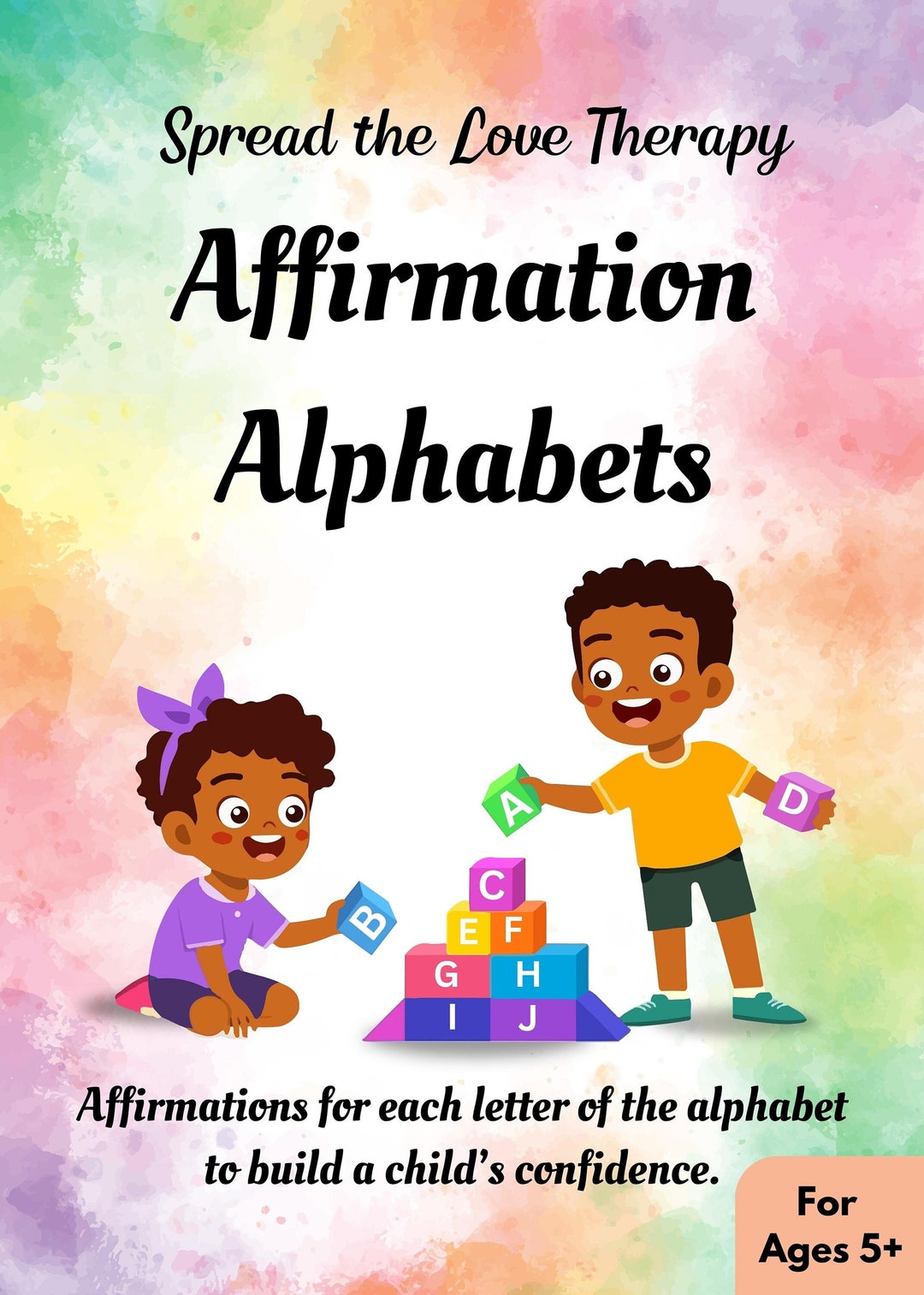 Affirmation Alphabet Flashcards - Etsy