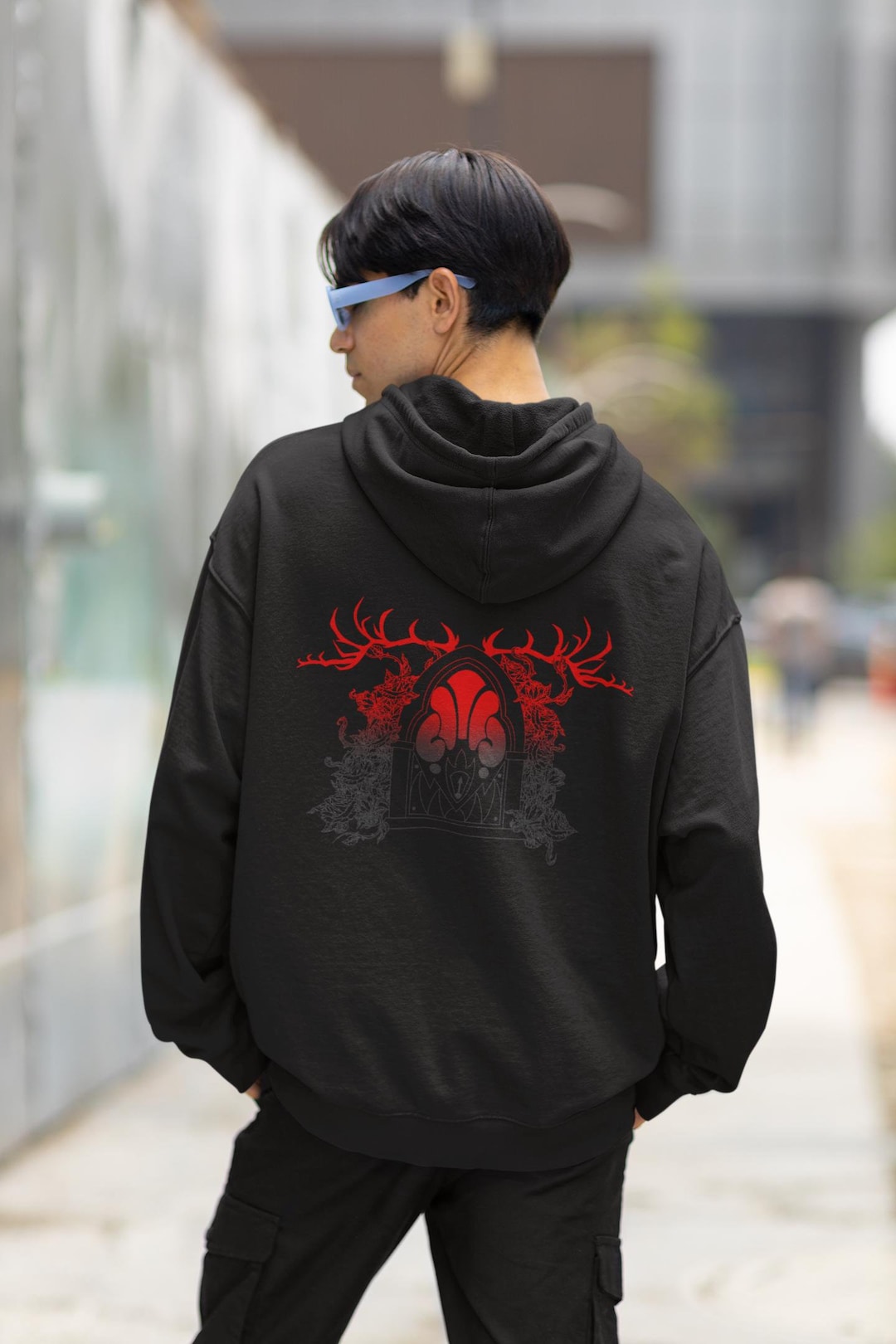 Hazbin Hotel Alastor Inspired Hoodie Sweatshirt - This Face Was Made ...
