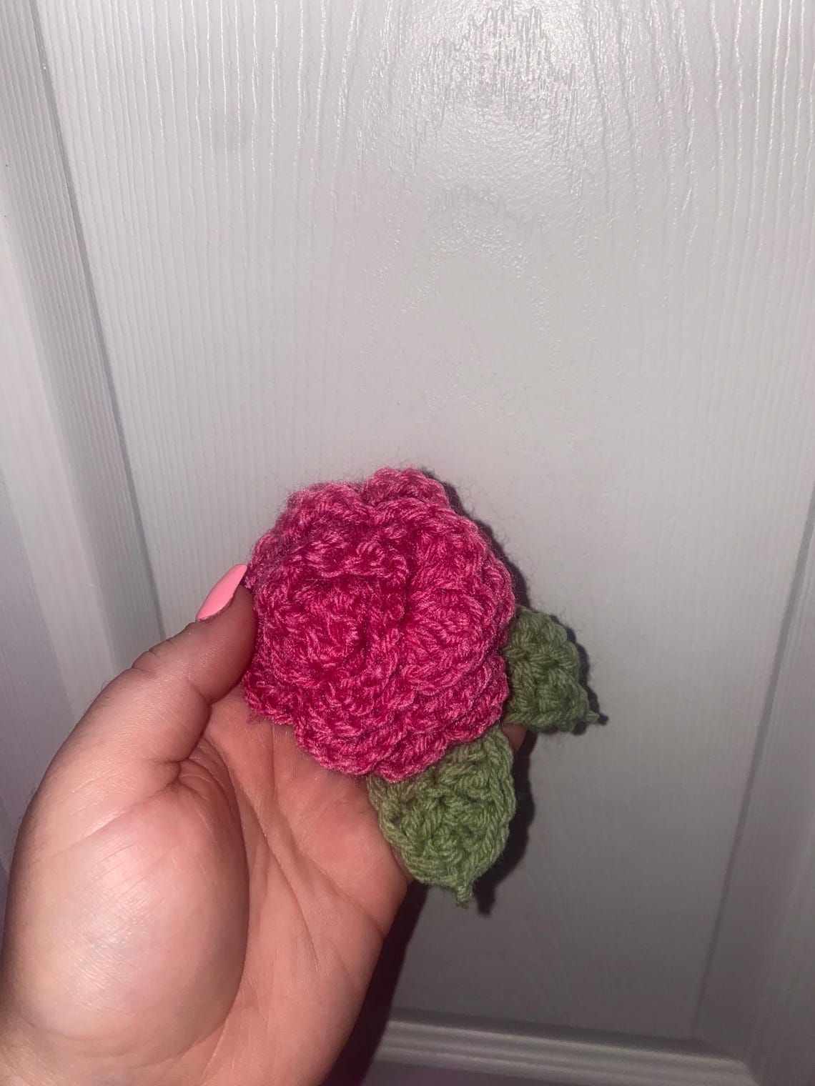 Crochet Rose Keychain - Etsy