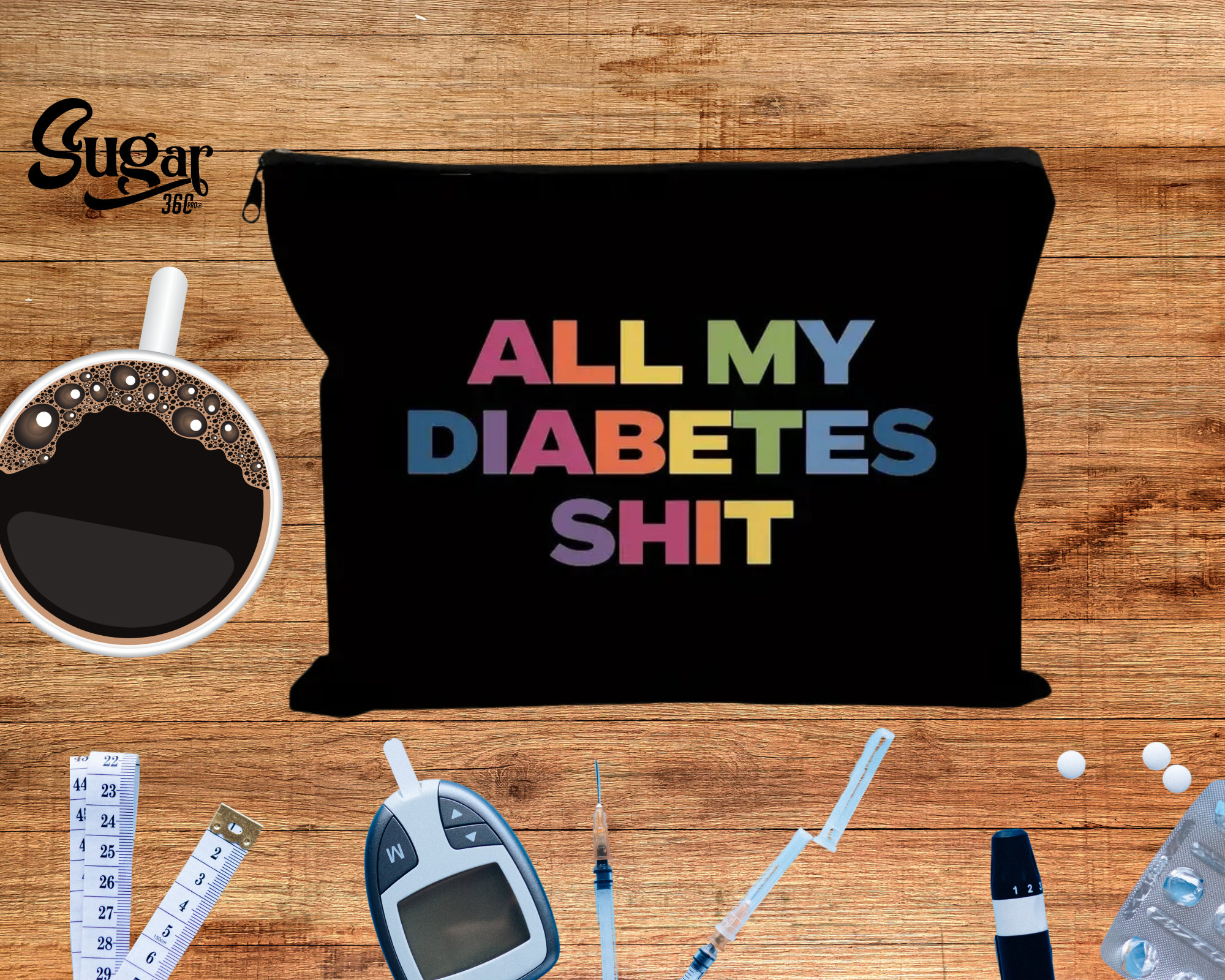 Diabetic Supply Bag, Insulin Bag, Funny Diabetic Quote, Diabetes Bag ...