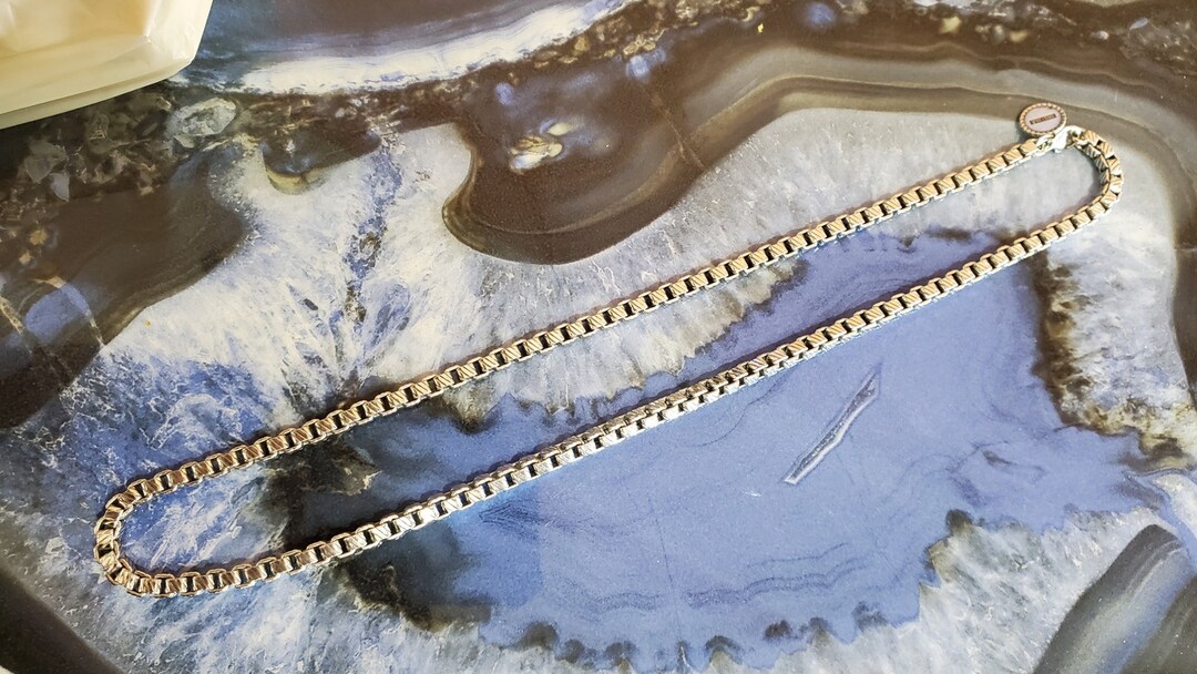 Effy Sterling Silver Box Link Chain - Etsy