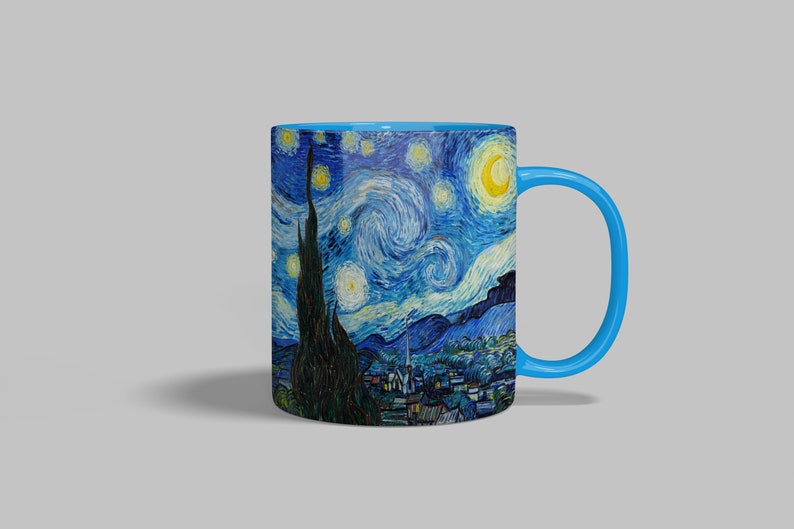 Vincent Van Gogh's the Starry Night Mug. Famous Painting Mug. Special ...