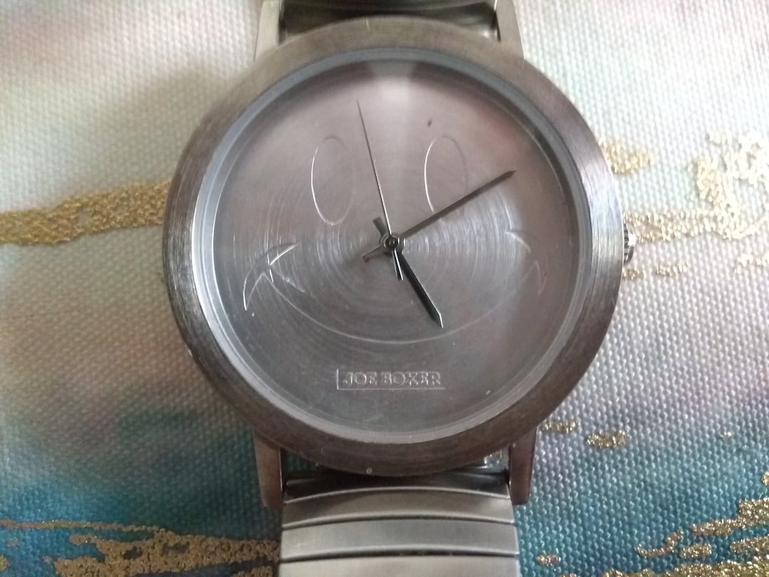 Joe Boxer Smiley Face Stainless Watch - Etsy