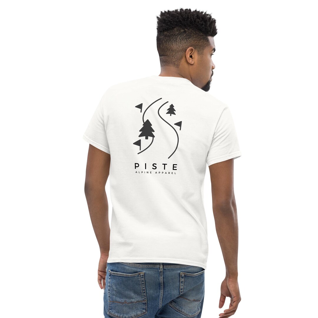 Men's Ski T-shirt - PISTE Ski Slope - Etsy