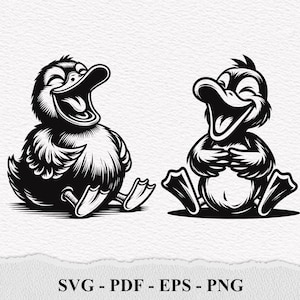 Duck SVG, Laughing Duck Svg, Funny Duck Svg, Fun Comedy Humor Duck ...