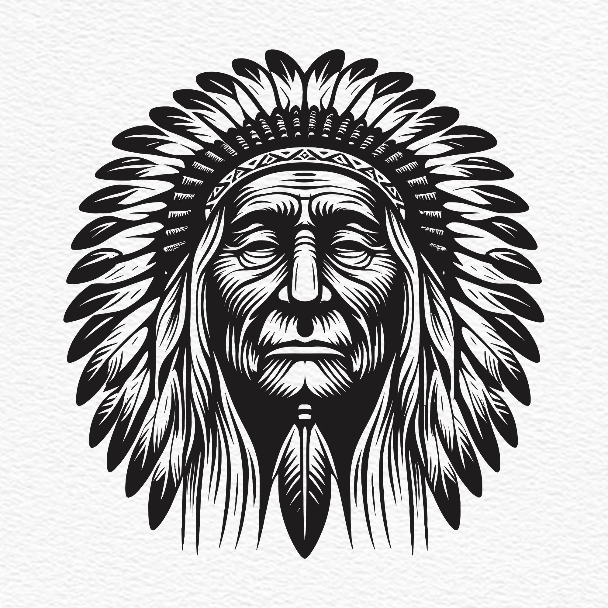 Native American SVG, Native Old Man Svg, Native King Svg, Native ...