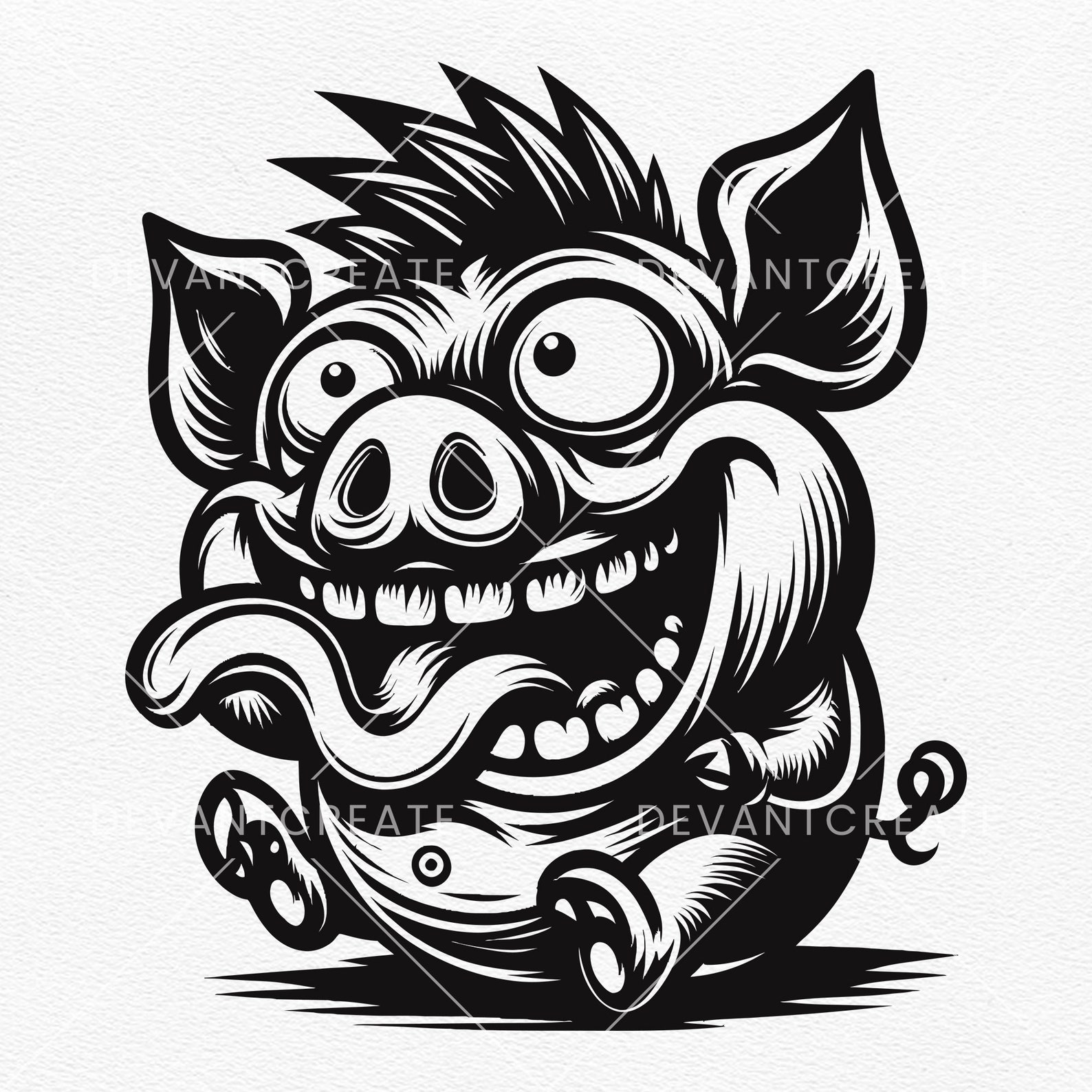 Crazy Animal SVG, Funny Animal Svg, Crazy Farm Animal Svg, Crazy Forest ...