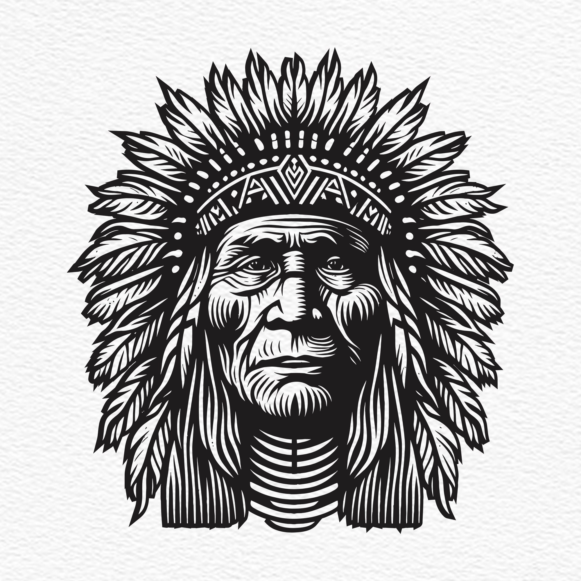 Native American SVG, Native Old Man Svg, Native King Svg, Native ...
