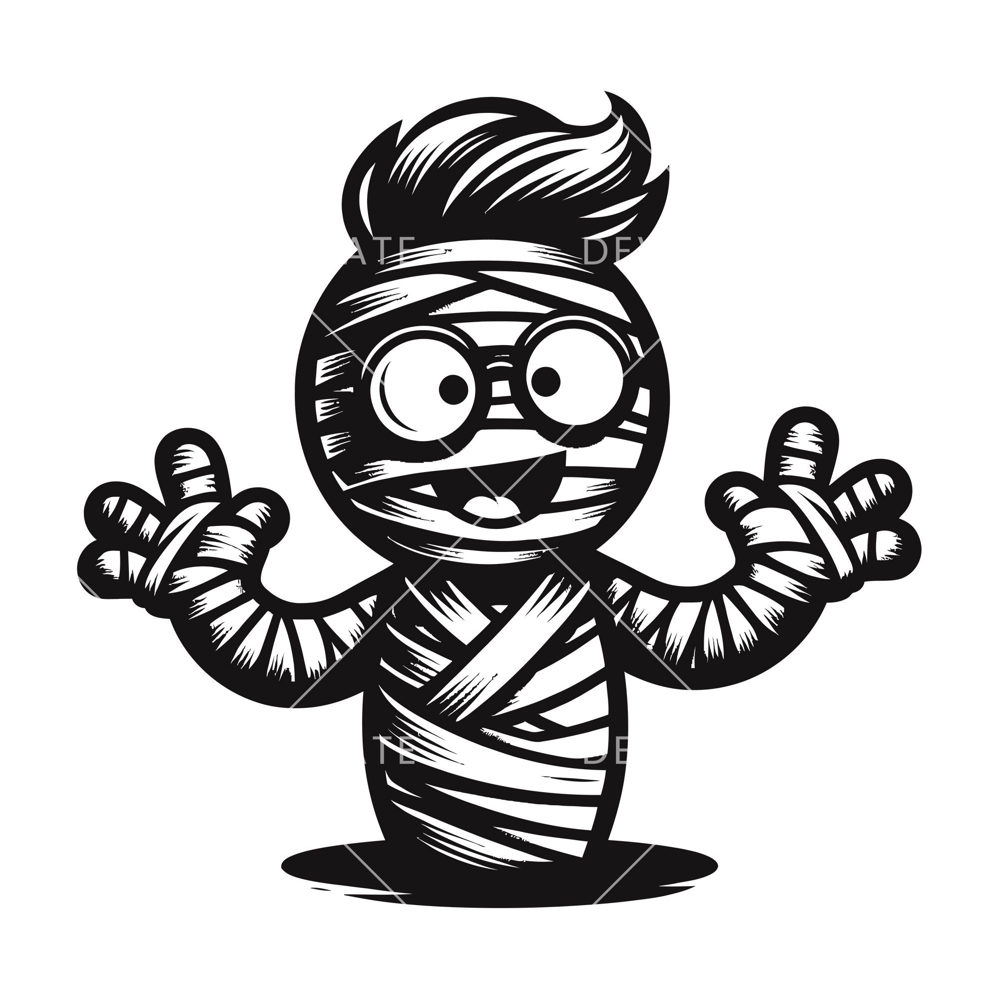 Funny Mummy SVG, Cute Mummy, Fun Mummy Svg, Comedy Humor Mummy ...