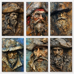 Old Pirates Junk Journal Single Pages, Nautical Junk Journal, Old Man ...