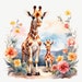 Cute Giraffe Watercolor Clipart Giraffe Head - Etsy