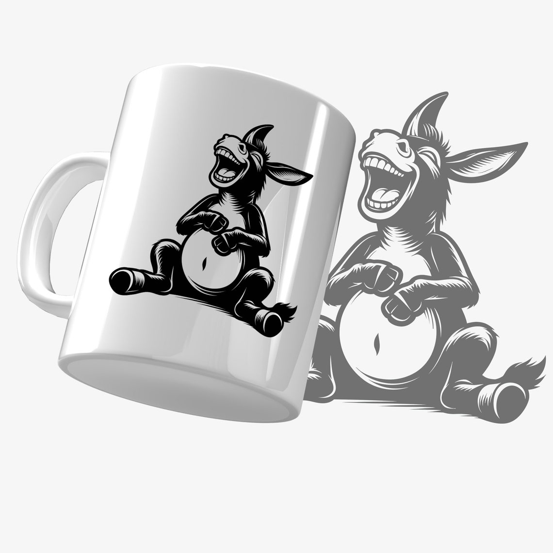Donkey SVG, Laughing Donkey Svg, Funny Donkey Svg, Fun Comedy Humor ...