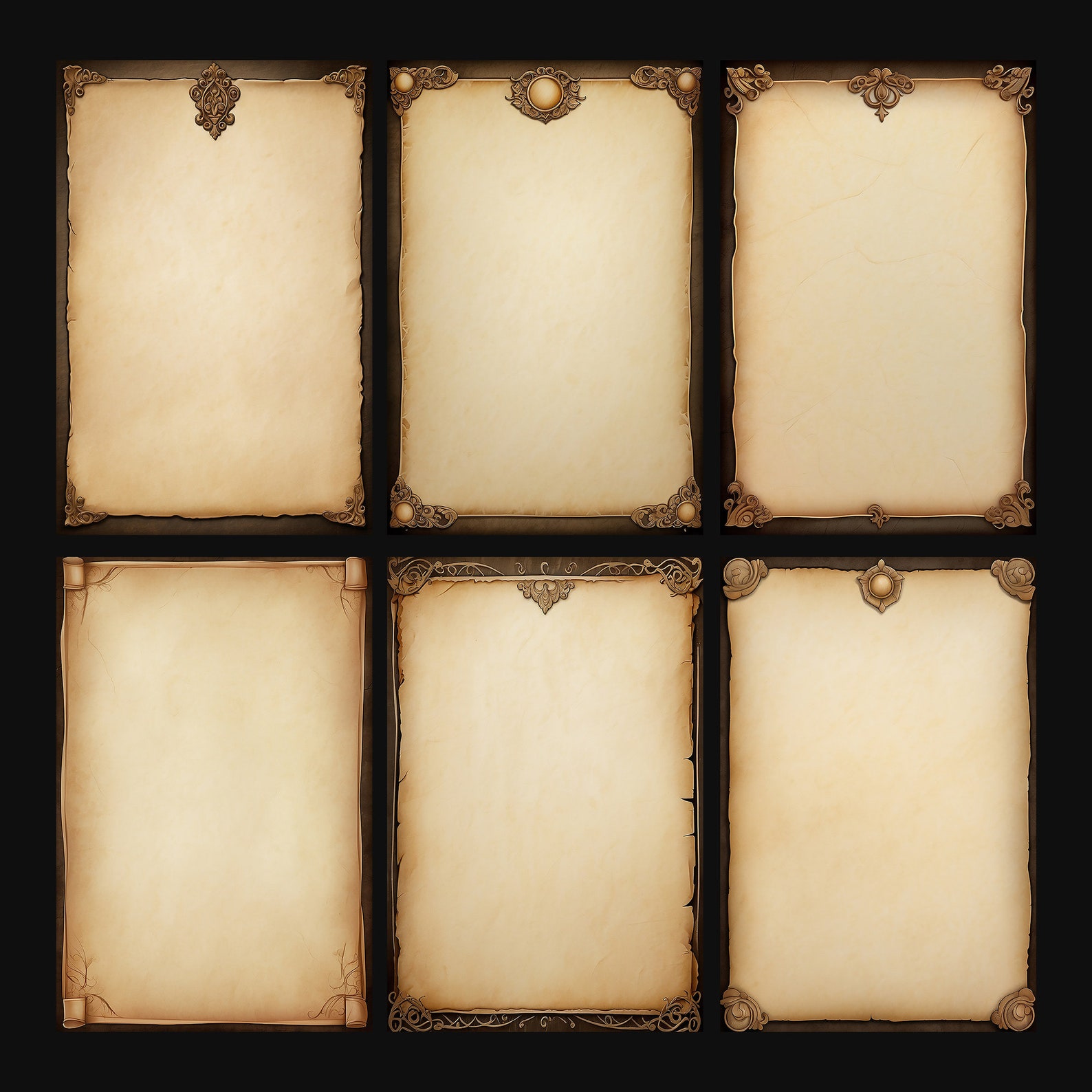 Ancient Parchment Paper: 40 Vintage Letter Pages (digital Download) - Etsy