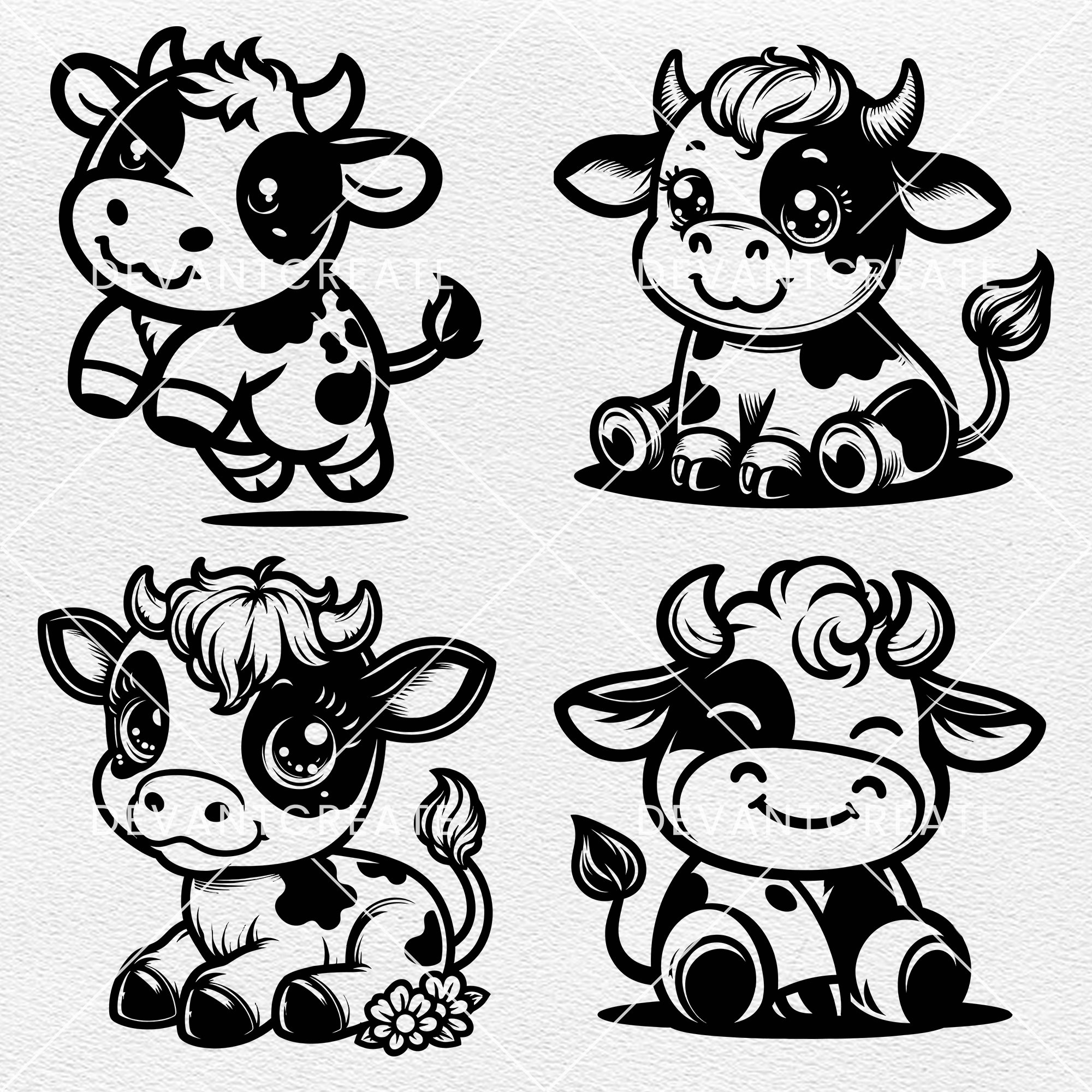 Cute Baby Cow SVG, Cute Cow Svg, Funny Cow, Cow Svg Bundle, Cow Face ...