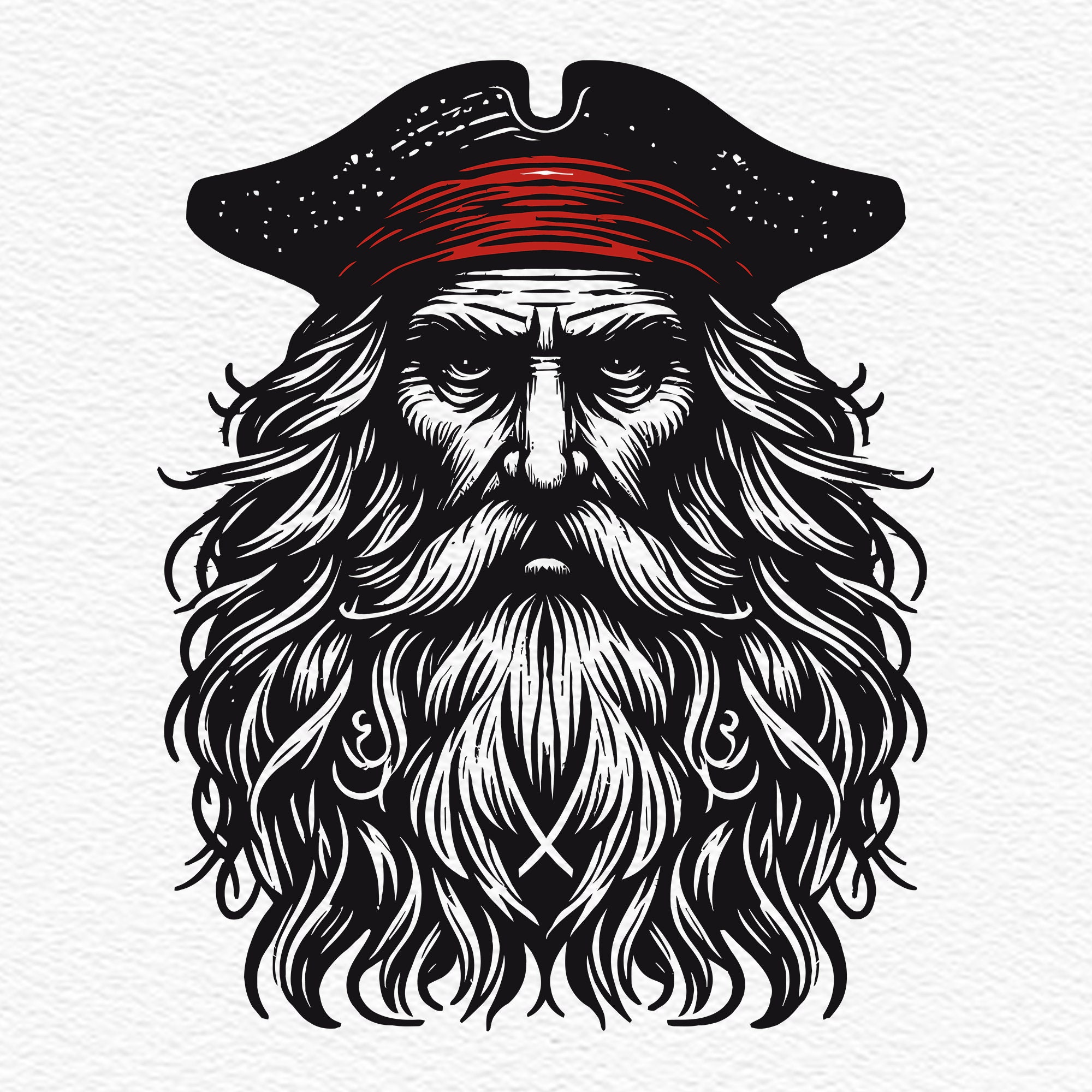 Pirate Face SVG Bundle, Old Man, Woman, Clipart Cut Files (svg, Png ...