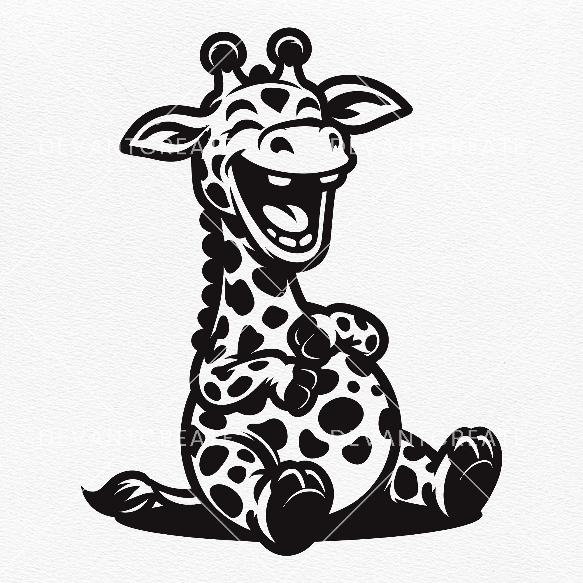 Giraffe SVG, Laughing Giraffe Svg, Funny Giraffe Svg, Fun Giraffecomedy ...