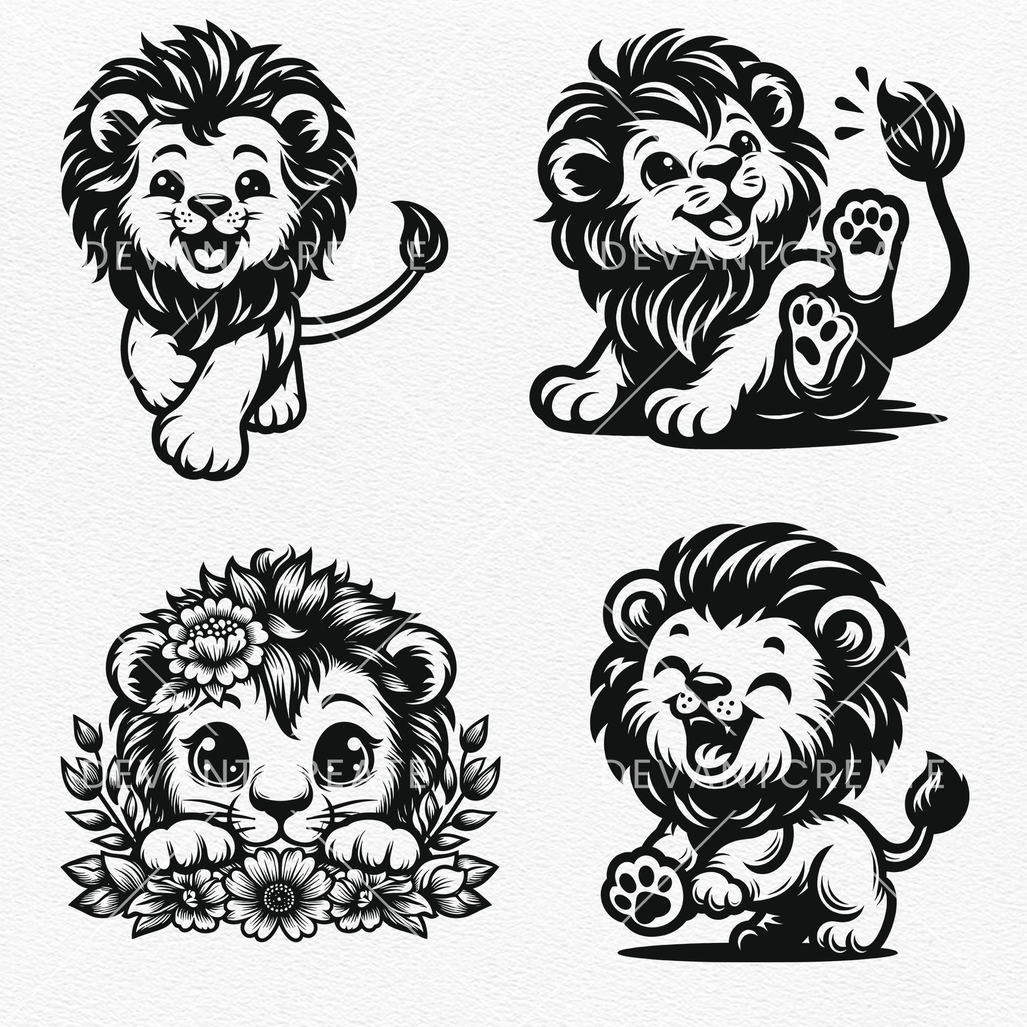 Cute Baby Lion SVG, Baby Lion Svg, Funny Baby Lion, Baby Lion Svg ...