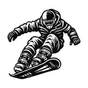 Snowboard SVG, Snowboarding Svg, Snowboarder Silhouette SVG PNG Clipart ...