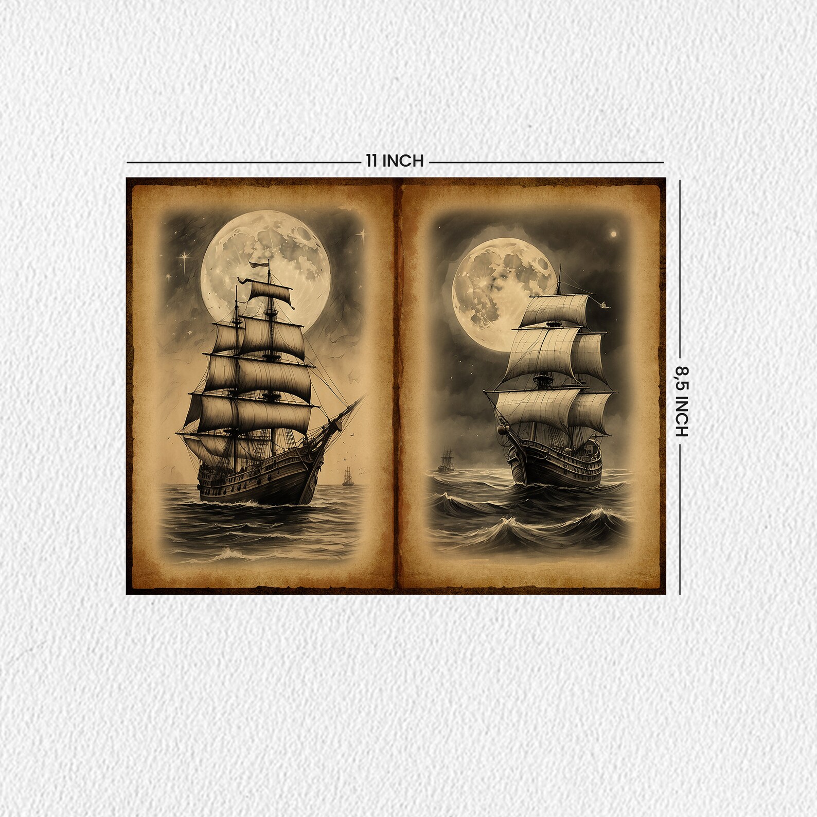 Pirate Ship Junk Journal Pages: Vintage Nautical Ephemera (digital ...